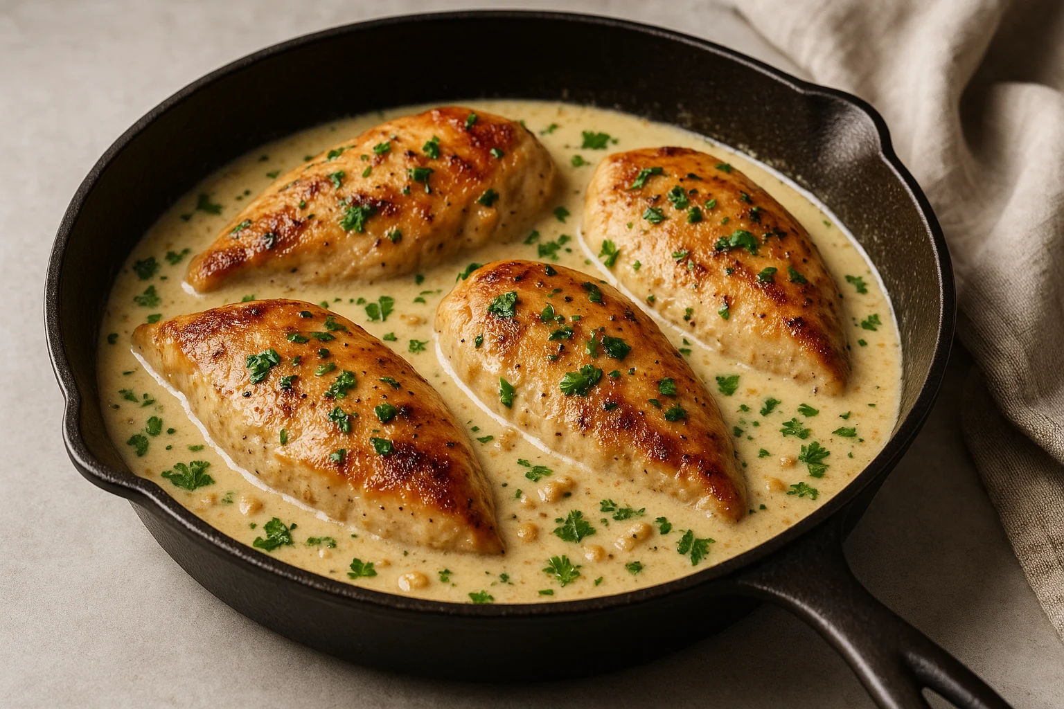 Creamy Garlic Chicken Recipe | Easy Comfort Food Favorite